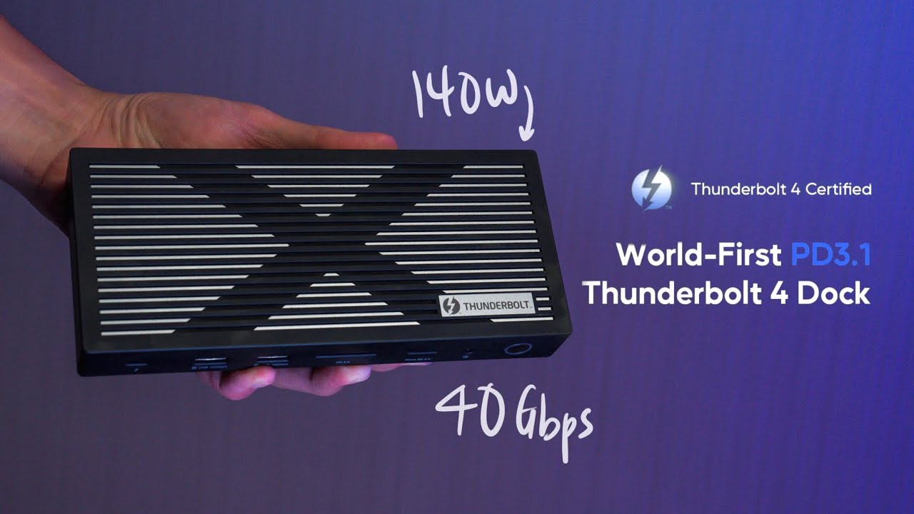 Pulwtop Thunderbolt 4 Dock (40Gbps) | Impression & Review - YouTube