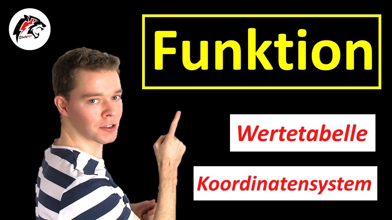 Was ist eine FUNKTION? (Wertetabelle, Koordinatensystem) | Mathe ...