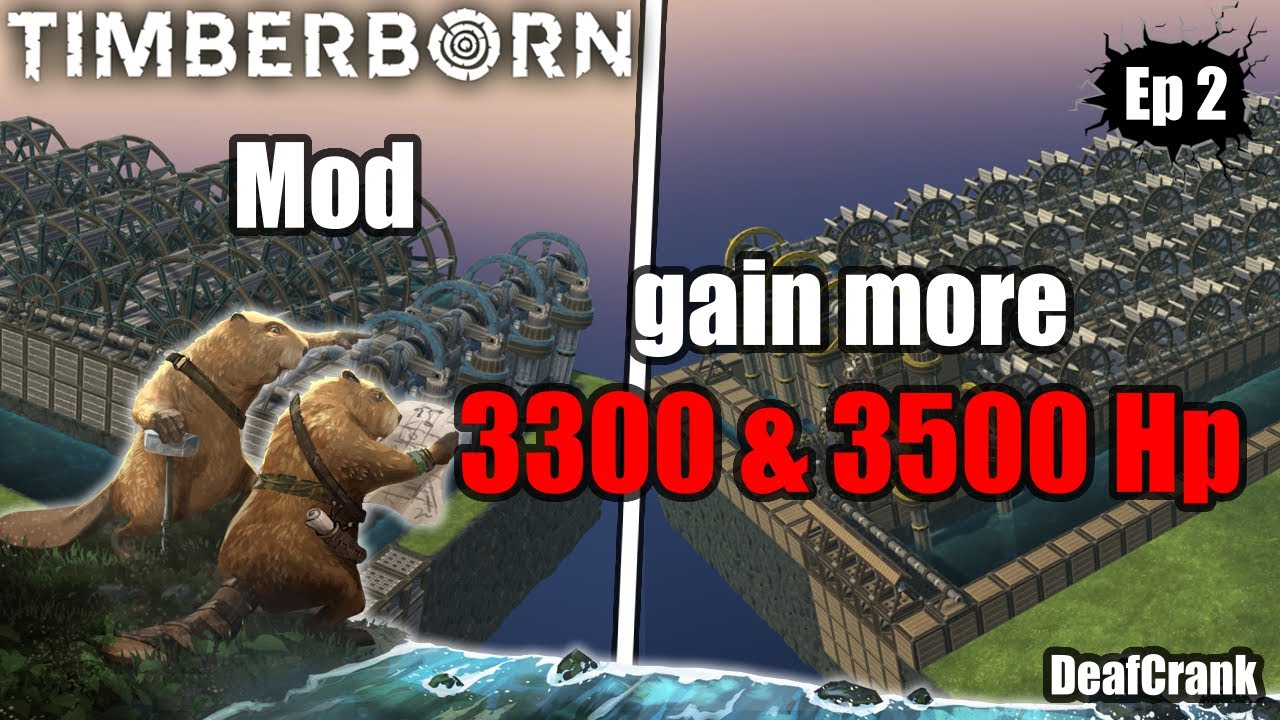 Timberborn Mod Perfect Free Energy gain more 3300 & 3500 hp Ep2 - YouTube