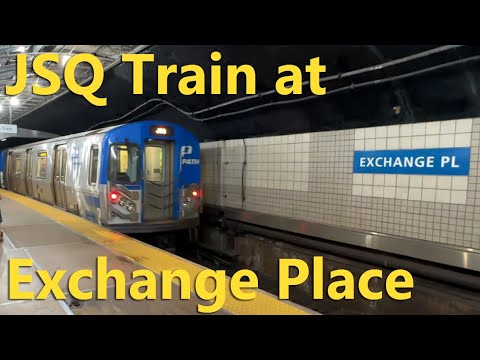 PATH Train with Yellow 33 St-Journal Square Front & Rear End Signage at ...