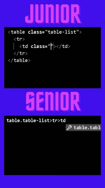 senior vs junior || developers || html tutorial - YouTube