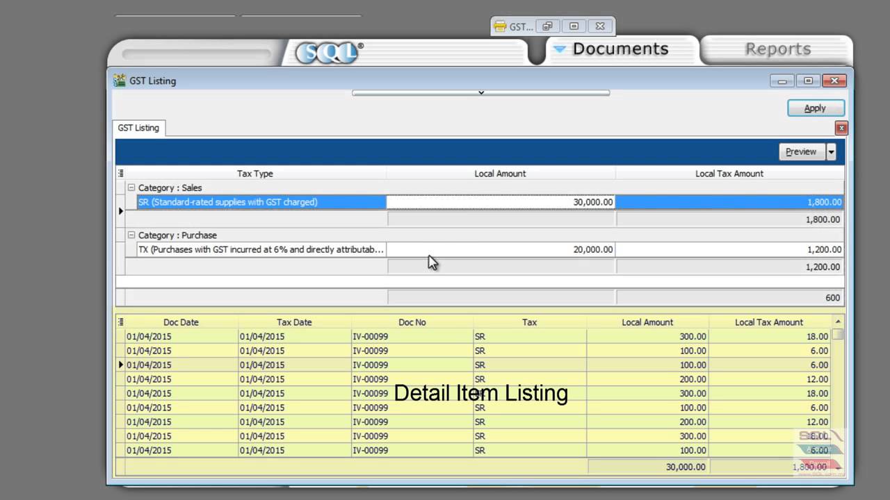 09 SQL Acc GSTReports - YouTube