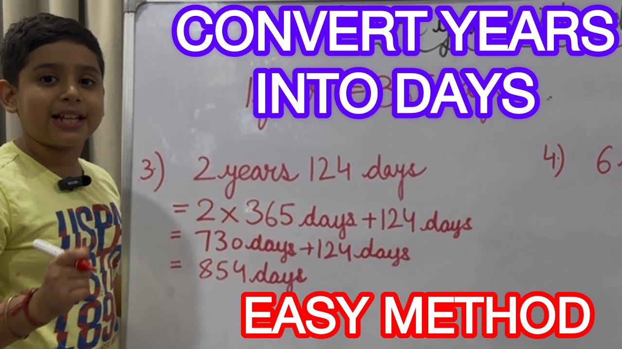 Conversion Of Years To Days |Years To Days| How To Convert Years Into ...