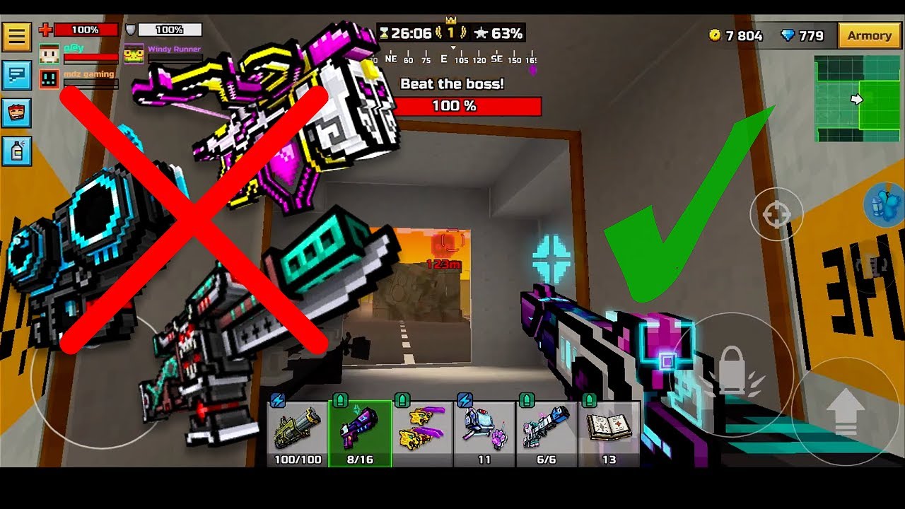 Fake Pistol Can One Shot Boss in Raid | Fast Raid | Pixel Gun 3D - YouTube