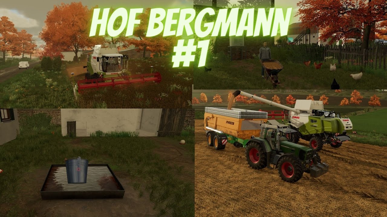 Feed the Chickens and harvesting Soy- Hof Bergmann | Farming Simulator ...