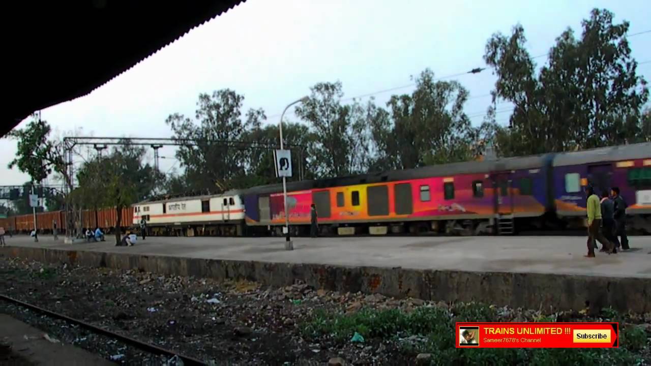 IRFCA - 12005 CWG KALKA SHATABDI EXPRESS BEHIND WAP-7 HOG #30277 - YouTube