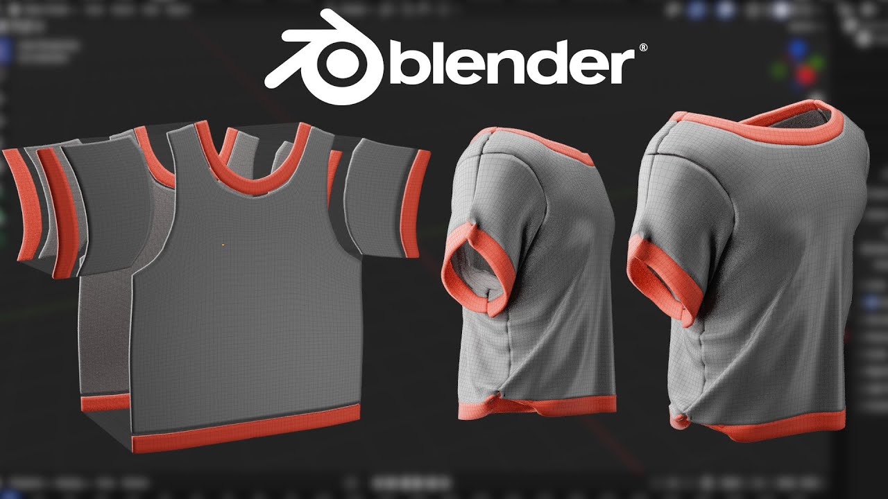 Blender 4.2: Make A Shirt Tutorial - Cloth Sewing - YouTube
