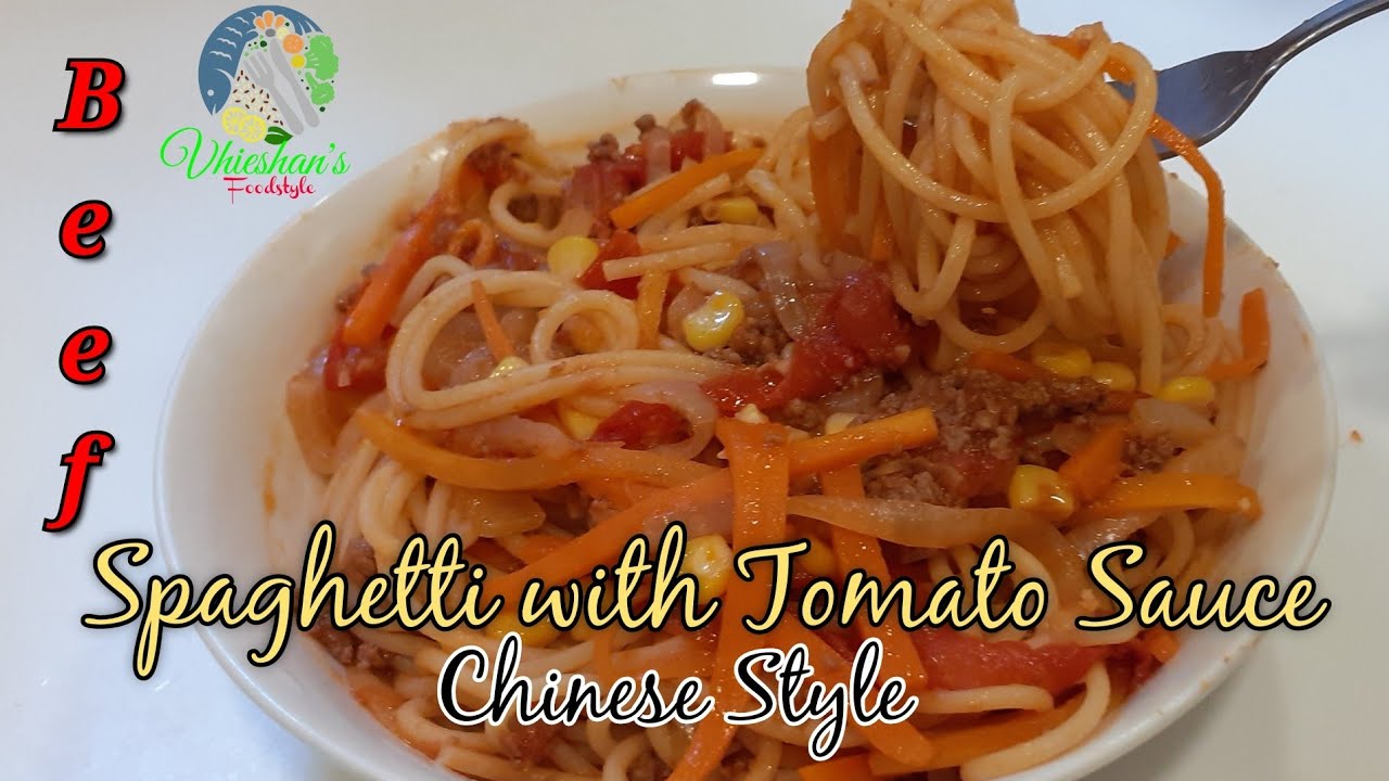 Beef Spaghetti with Tomato Sauce, Chinese style - YouTube