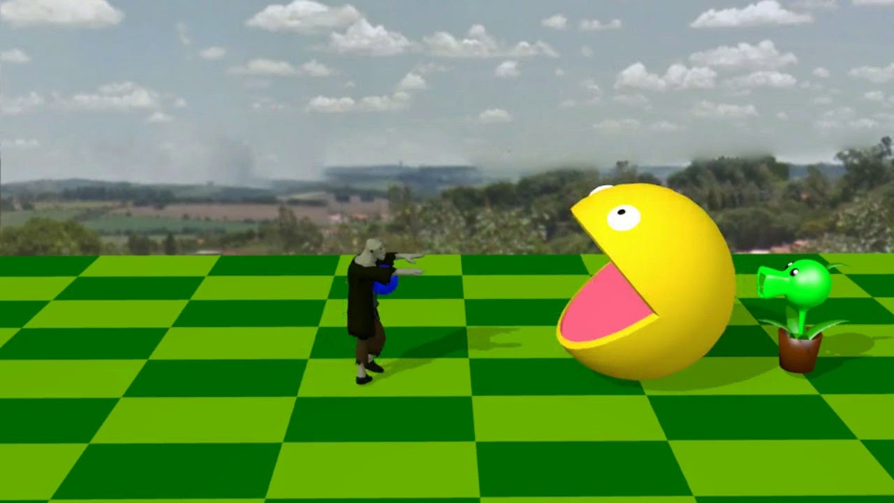 Pacman Plants vs zombies Animation 3D - YouTube