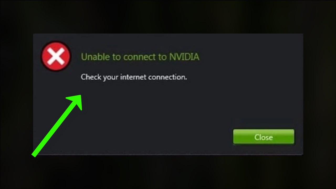 How To Fix Unable To Connect to NVIDIA - Check Your Internet Connection ...