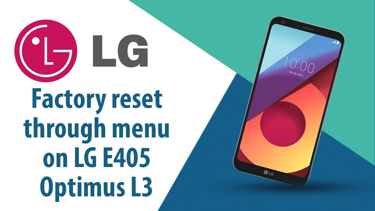 How to Factory Reset through menu on LG Optimus L3 E405? - YouTube