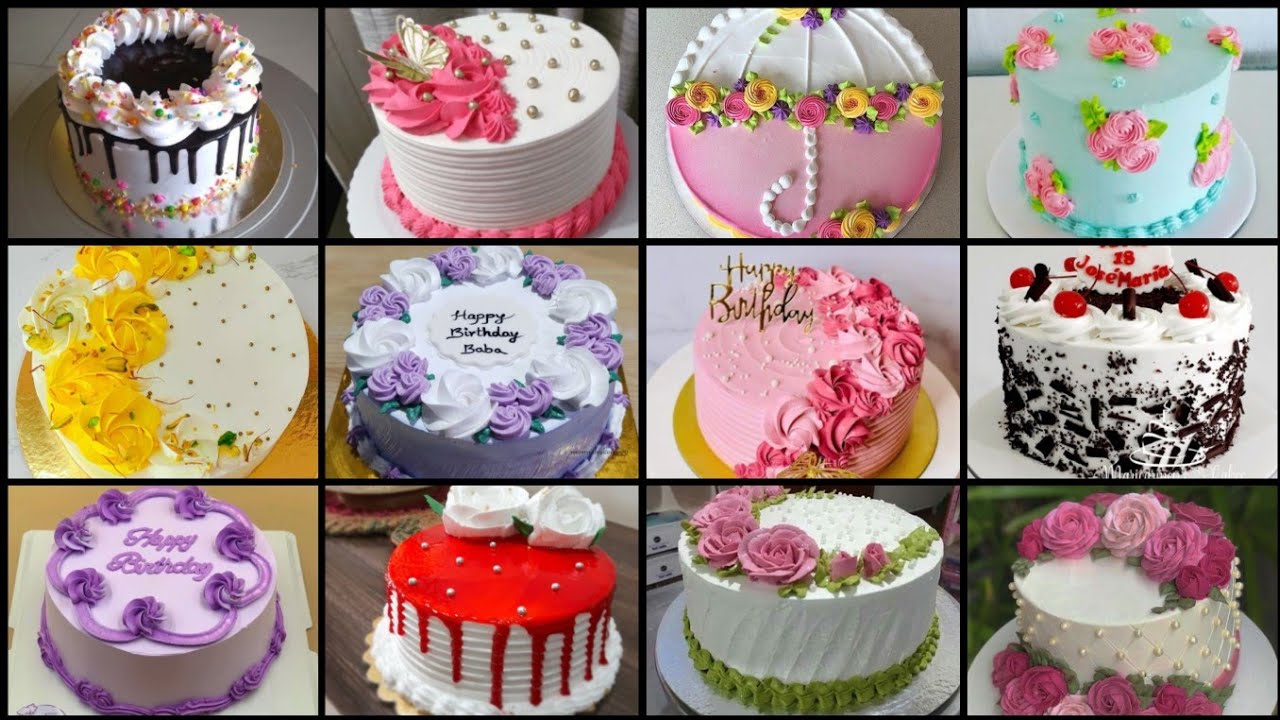 Best Round Shape Cake Decoration ideas 2024 || Latest & Beautiful Round ...