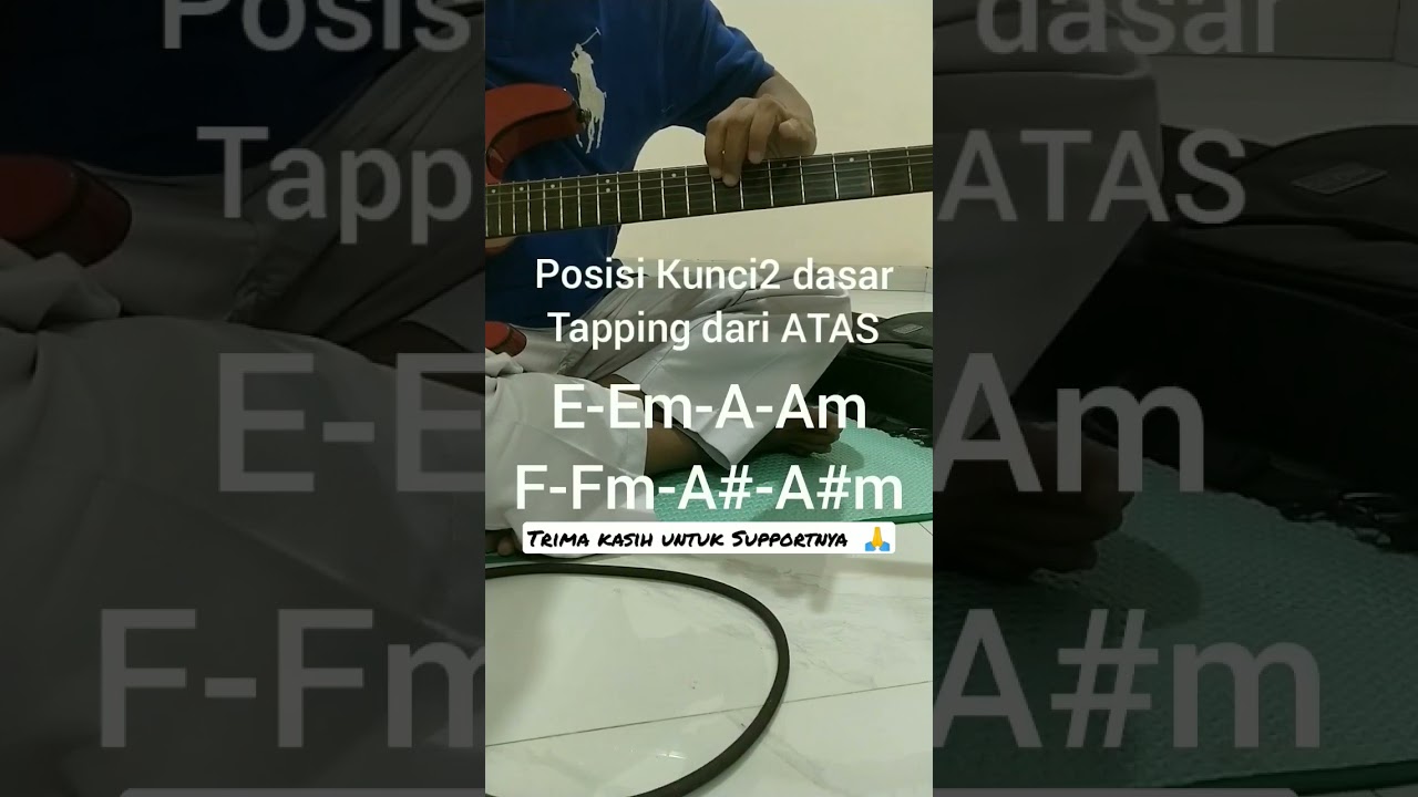 Tutorial Kunci2 Tapping dari Atas #alipbata #gitar #belajargitar - YouTube