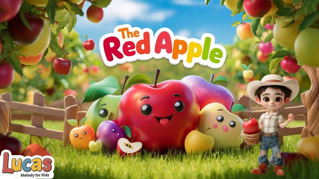 The Red Apple | Fruits Song For Babies | Lucas Melody For Kids | Kids ...