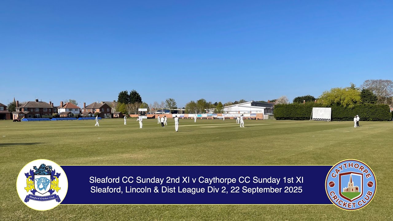Sleaford CC Sunday 2nd XI v Caythorpe CC Sunday 1st XI, LD&L Div 2, 22 ...