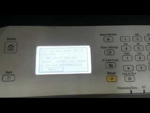 HOW TO FIX ERROR E000-0000 FOR Canon imageRUNNER 2004 2204N 2004N | tourn the power off/on E002 ...