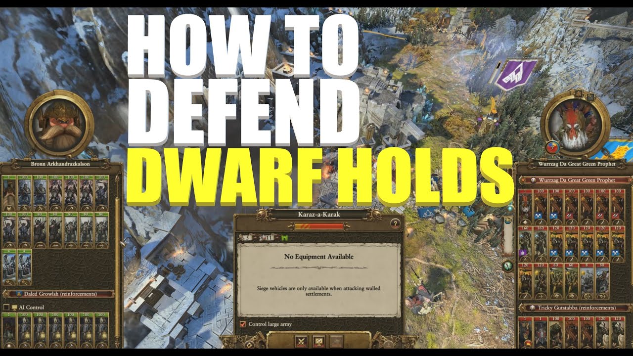 How to defend Dwarf Holds - YouTube