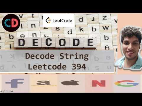 Decode String | Leetcode 394 | Live coding session 🔥🔥🔥🔥 | Stack Problem - YouTube