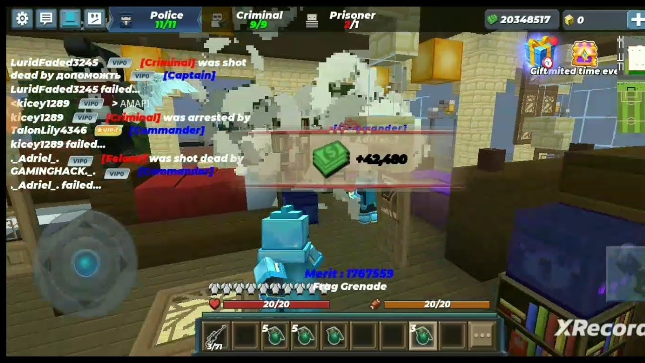 Jailbreak killing criminals [blockman go] - YouTube