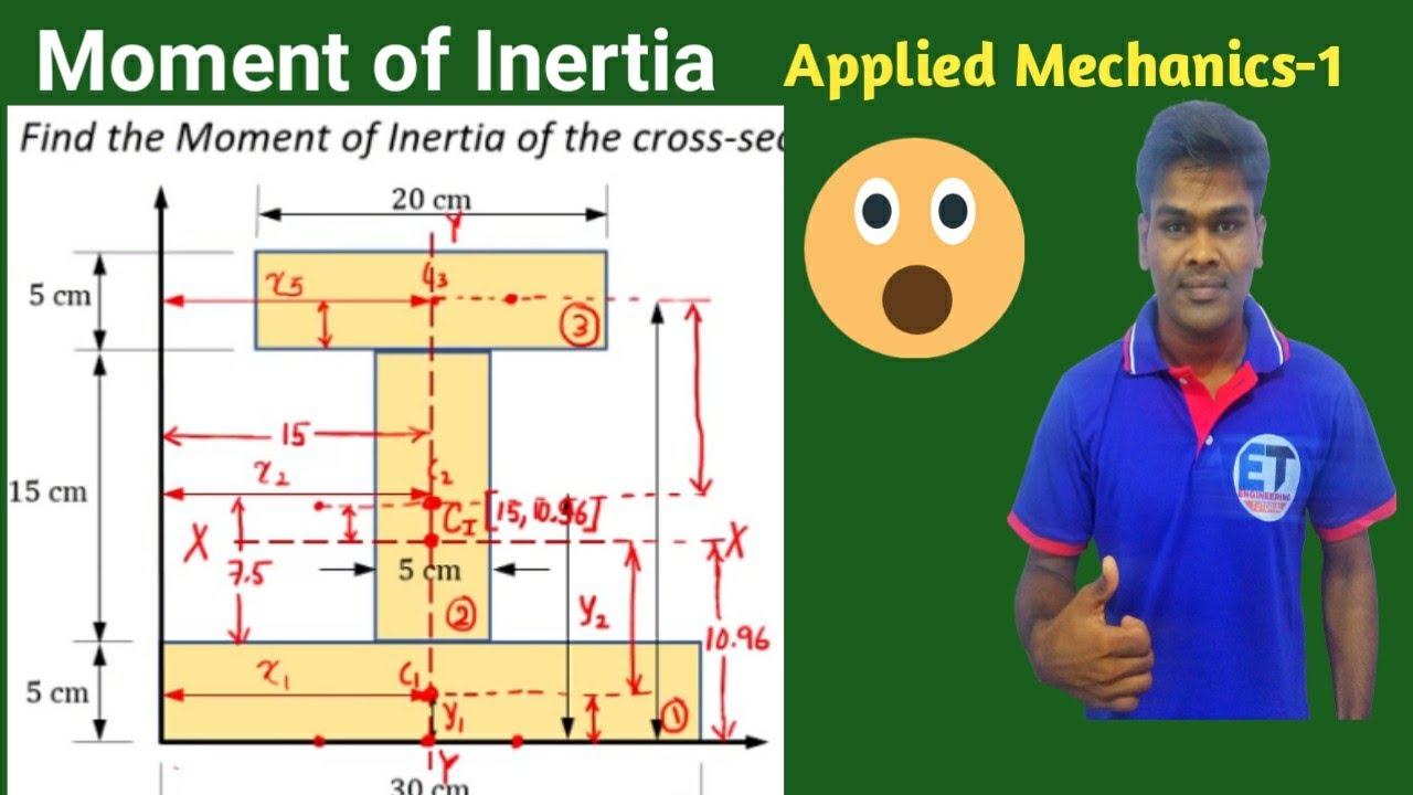 #30 Moment of Inertia || I-Section Problem Solved || Applied Mechanics ...