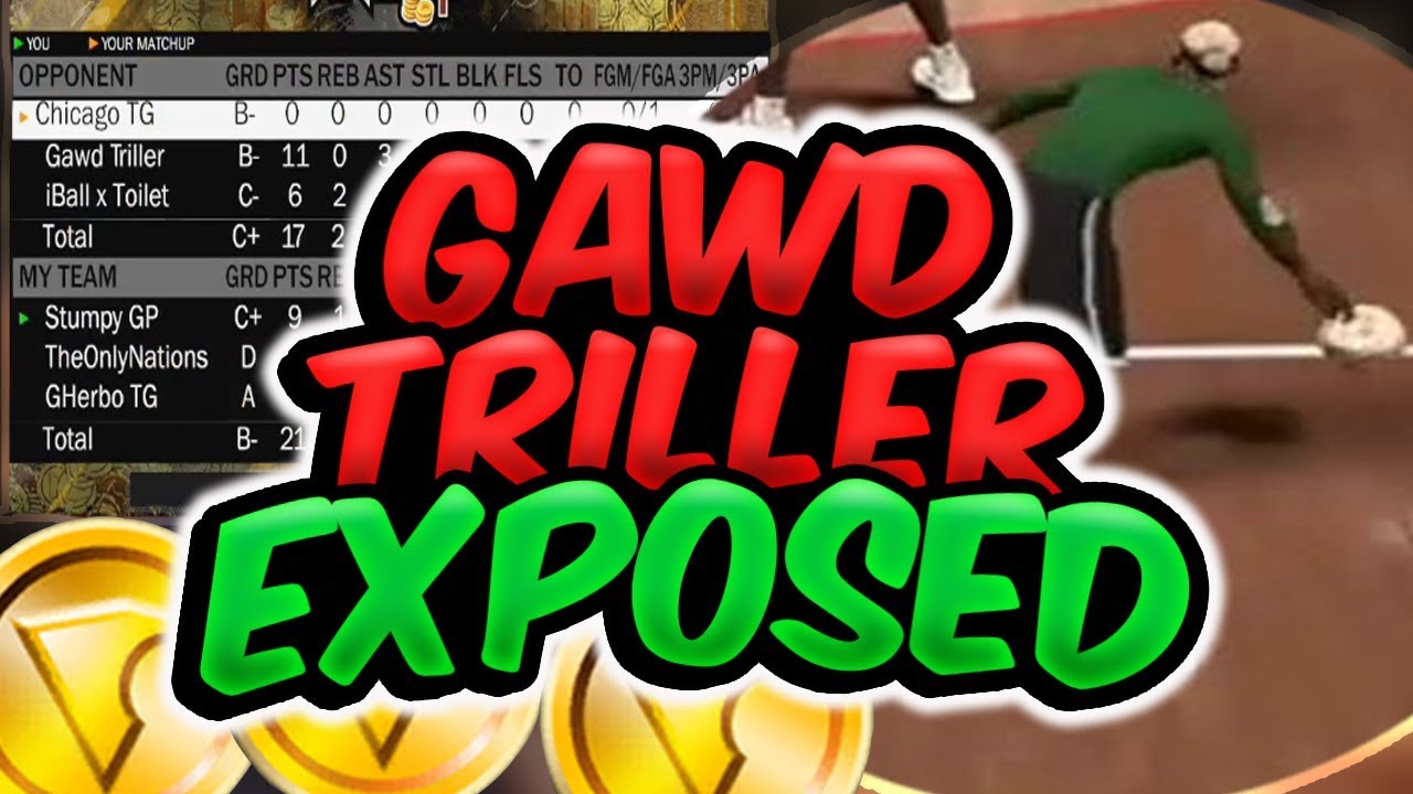 NBA 2K18 GAWD TRILLER EXPOSED IN STAGE! 5K WAGER MATCH! 2K REALLY DID ...