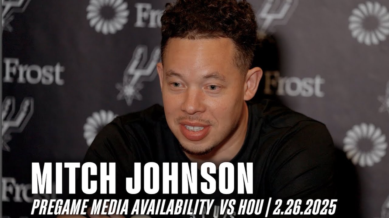Mitch Johnson Pregame vs Houston Rockets | 2.26.2025 - YouTube