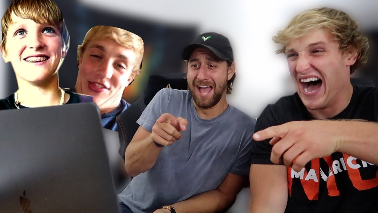 REACTING TO JAKE AND I's OLD YOUTUBE VIDEOS! **cringe** - YouTube