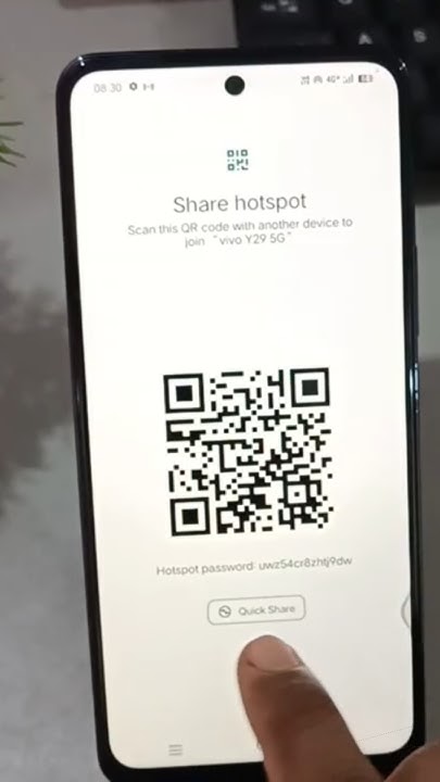 Vivo y29 5g wifi QR code / How to share wifi via qr code scanner in vivo y29 / Hotspot qr code ...