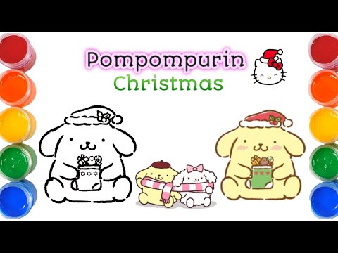 How to Draw Pompompurin Christmas | Step by Step Tutorial - YouTube