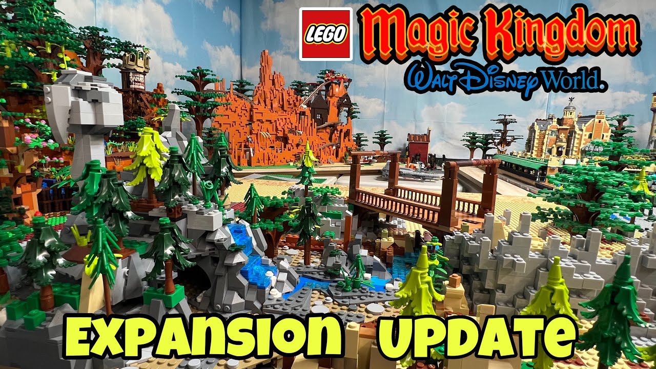 LEGO MAGIC KINGDOM EXPANSION BUILD UPDATE - FRONTIERLAND WDW - YouTube