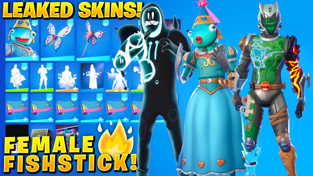 All *NEW* Leaked Skins & Emotes! *PRINCESS FISHSTICK* (Eco, Grimey ...