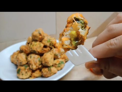ayaw ba kumain ng mga chikiting ng gulay itry niyo tong kangkong balls ...