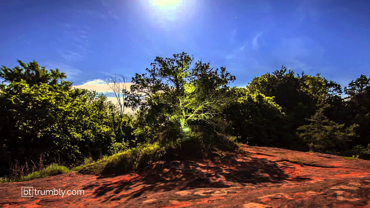 Red Rock Canyon State Park, Oklahoma Night Lapse - YouTube