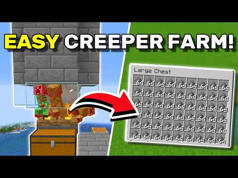 EASIEST Creeper Farm! - Minecraft 1.21+ Java & Bedrock