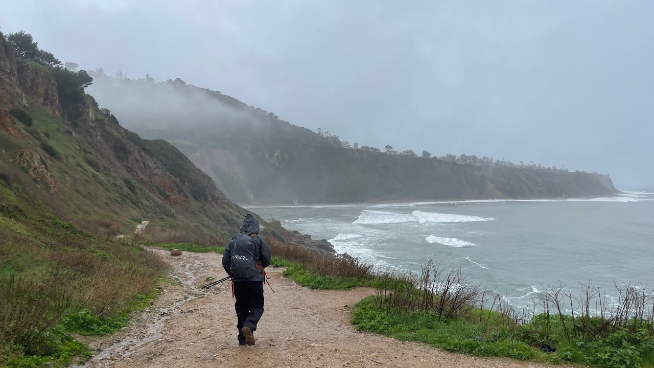 Hiking through a landslide to cook outdoors - YouTube