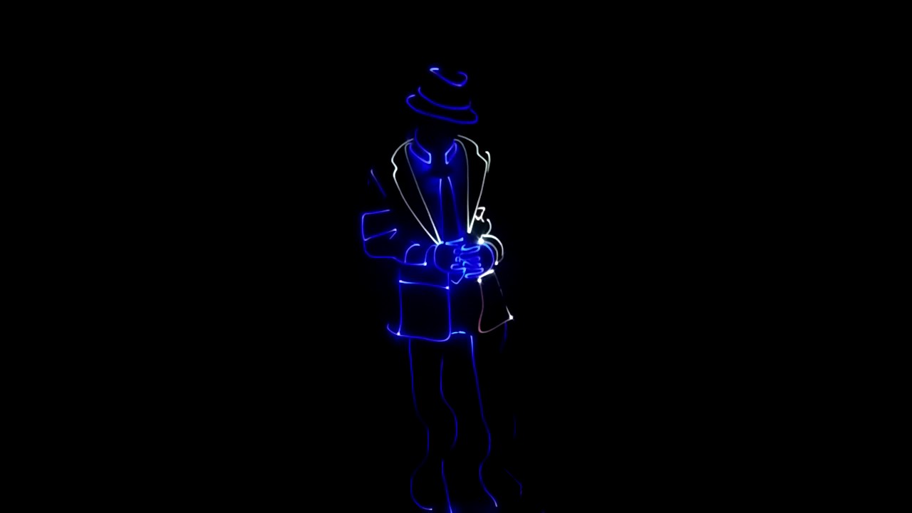Michael Jackson MJ Led Light Fiber Optic Color Change Dance Suit ...