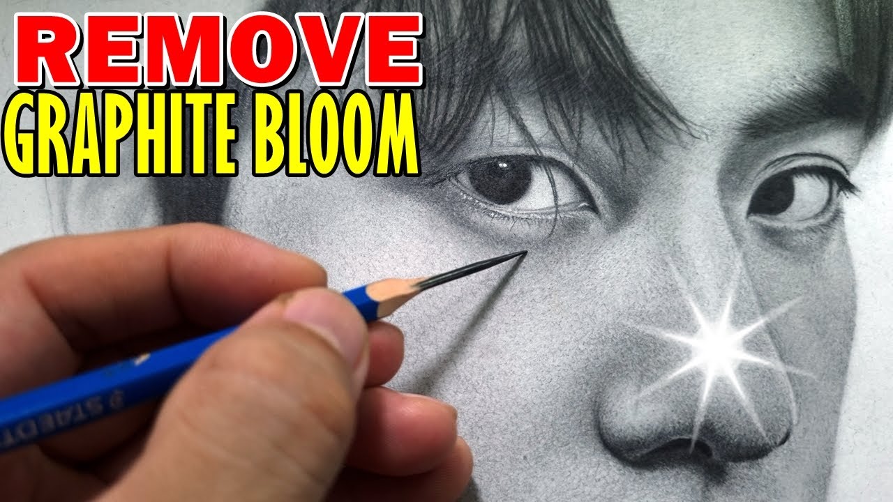 YES!...Graphite 'SHINE' SOLVED! Realistic Pencil Drawing Tutorial - YouTube