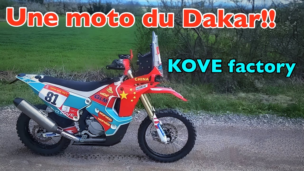 KOVE FACTORY : LE TEST d’une vraie moto du Dakar - YouTube