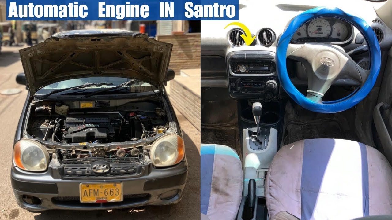 Daihatsu Mira 660cc Automatic Engine In Hyundai Santro 1000cc 😍 ...