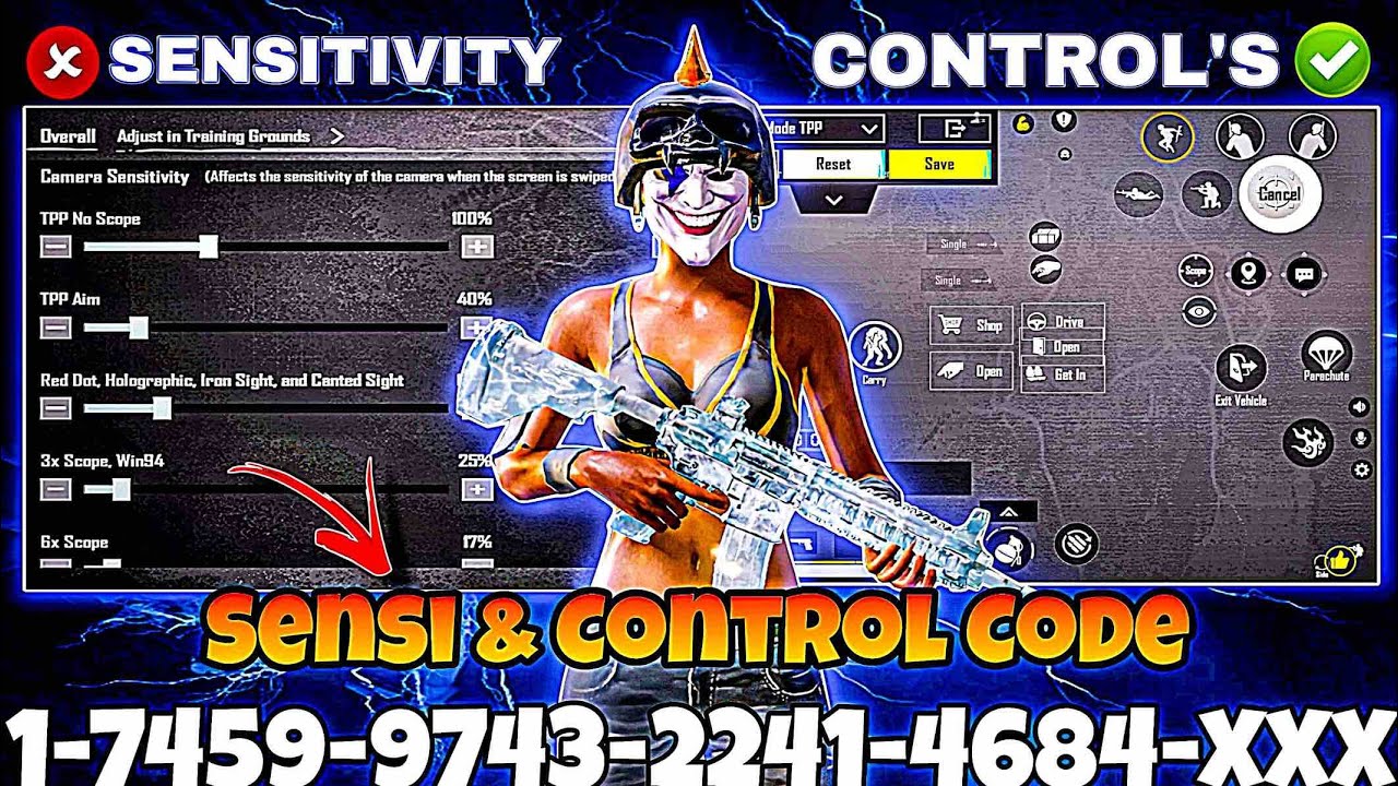 2025 BGMI/PUBG SENSITIVITY, CONTROL CODE | BGMI BEST ZERO RECOIL SENSITIVITY CODE PLUS CONTROL ...