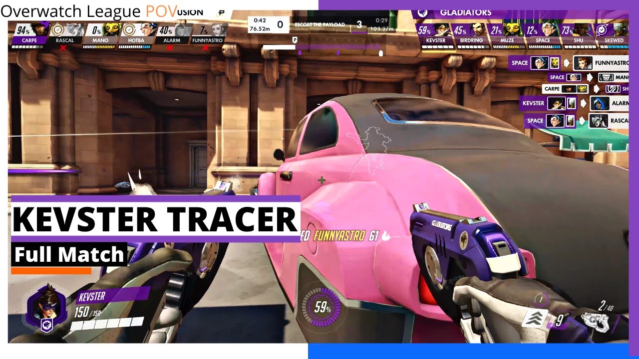 KEVSTER TRACER POV | Playoffs - Winners QF | Gladiators vs Fusion ...