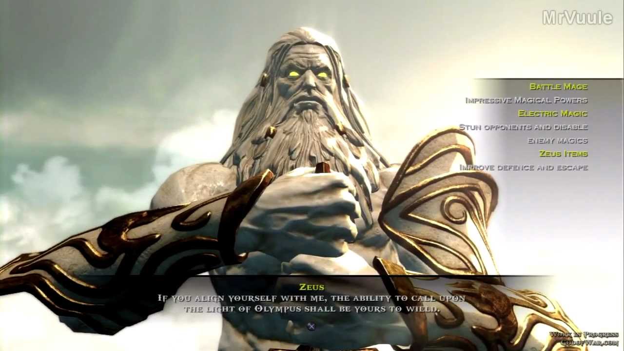Zeus God Of War Ascension