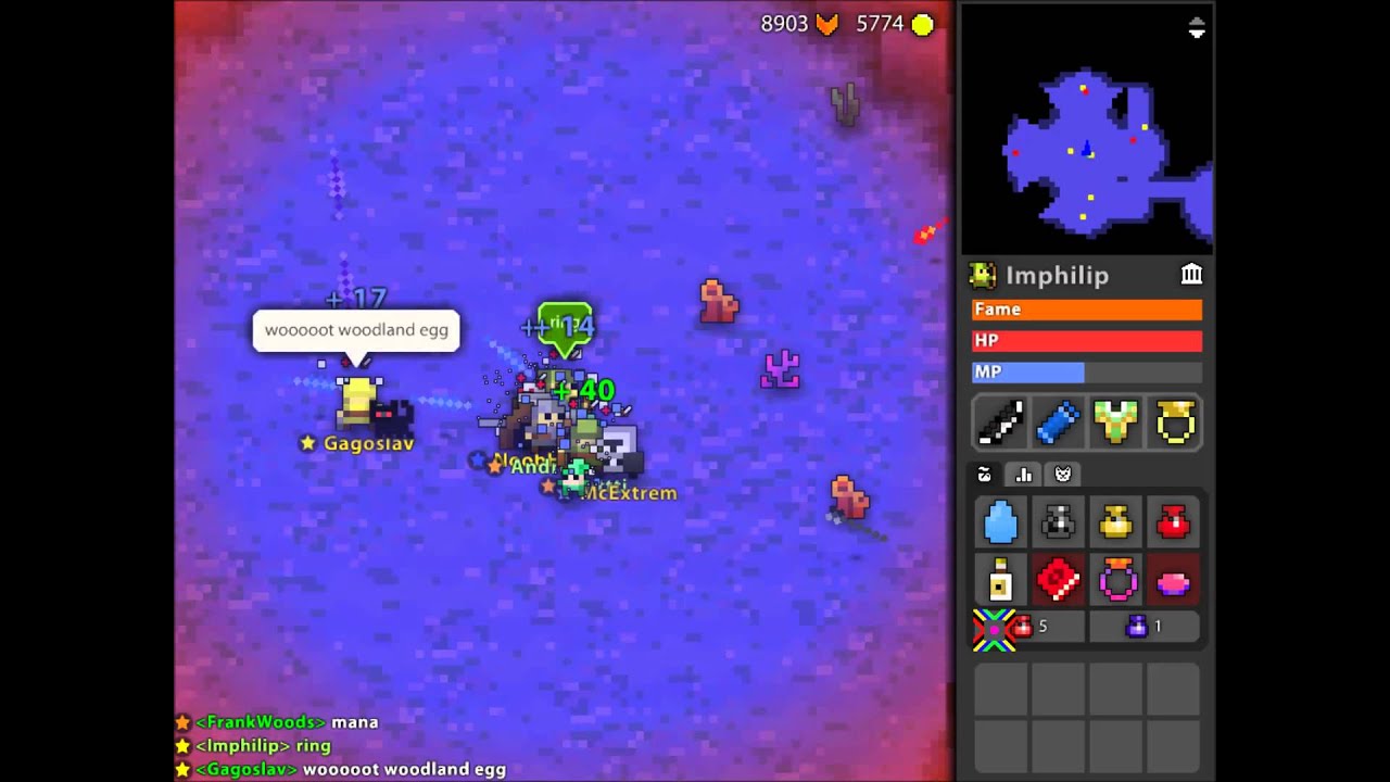 RotMG - OT Blue Potion Bag + High-tier Loot Bag - YouTube