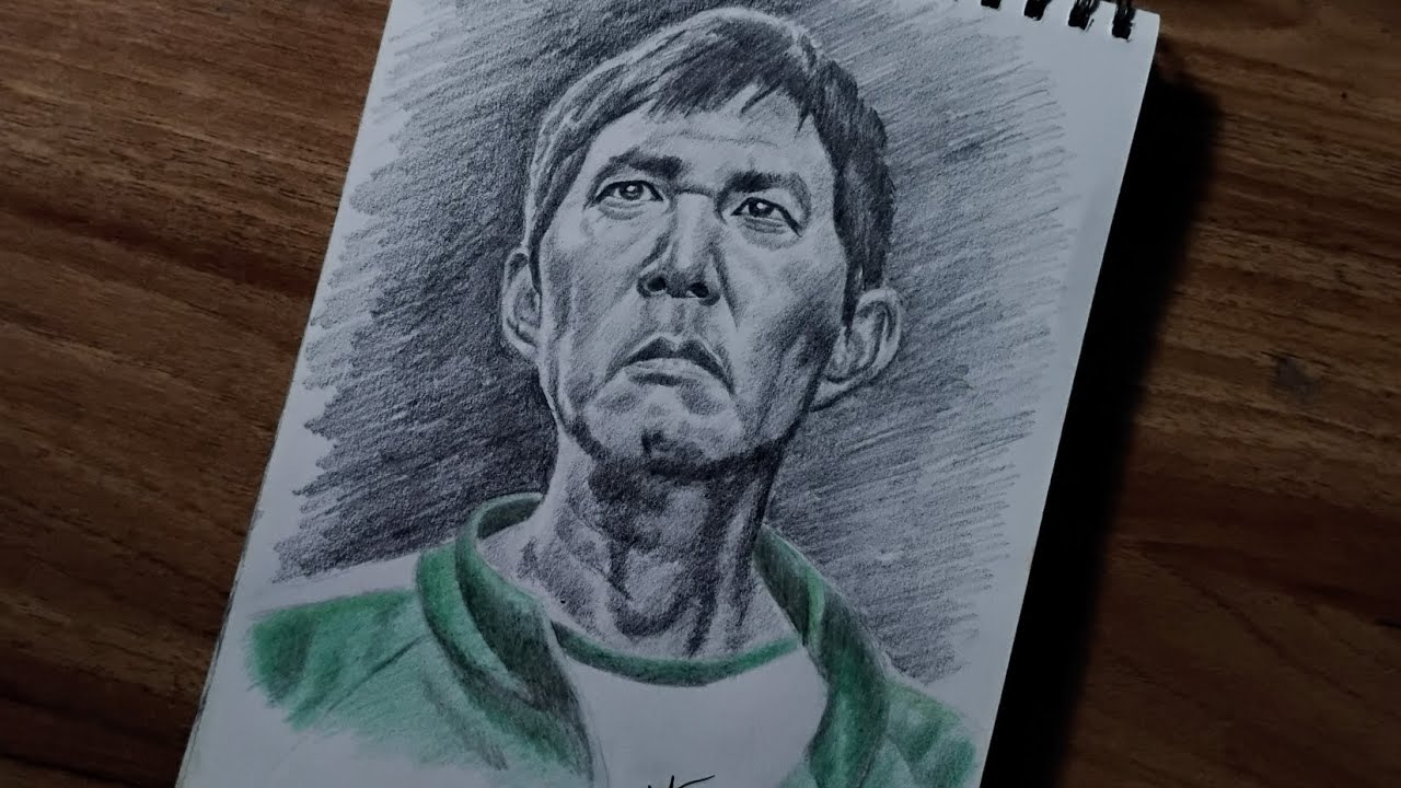 Drawing a Portrait of Seong Gi-hun | Squid Game Season 2 | How to Draw ...