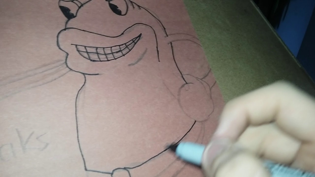 How I draw: Croaks from Cuphead. Part 2/2 - YouTube