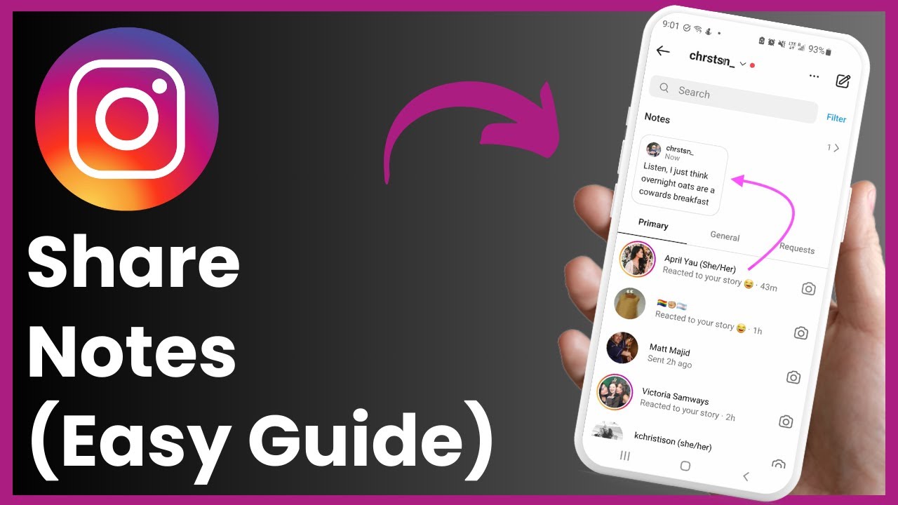 How To Share Notes On Instagram ! - YouTube