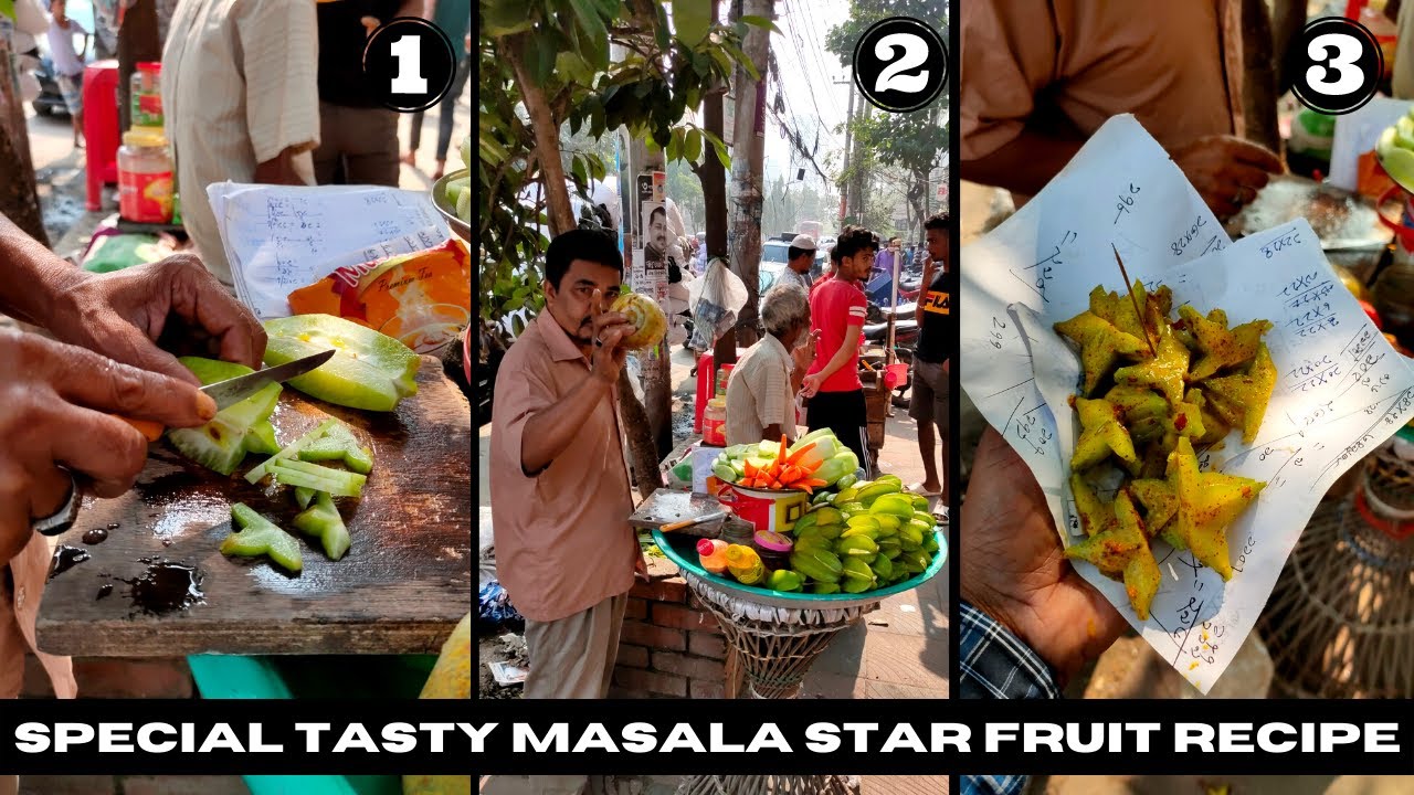 Special Tasty Masala Star Fruit | Carambola Fruit | Kamrak | Amrak ...