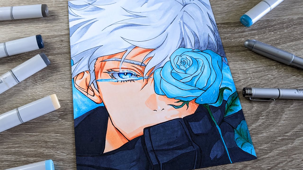 Drawing Gojo Satoru | Infinite VOID - YouTube