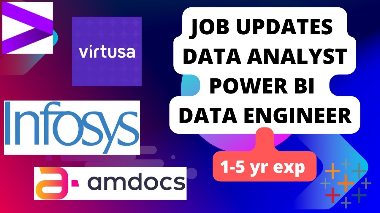 Job Updates : Data Engineer/ Tableau Developer/Data Analyst : 21 Jan ...
