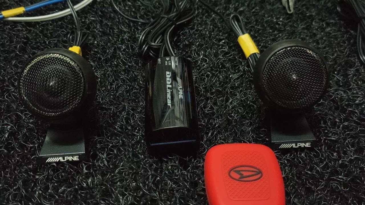 Alpine tweeter DD Linear - YouTube